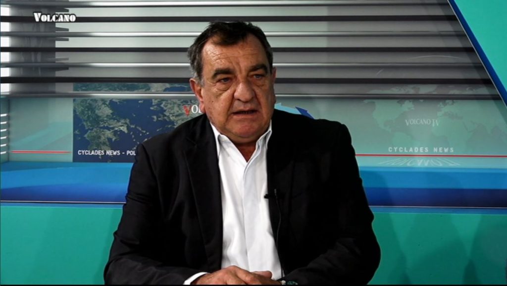 O Δήμαρχος Θήρας στα Νέα των Κυκλάδων (Volcano tv 24-7-2023 ...