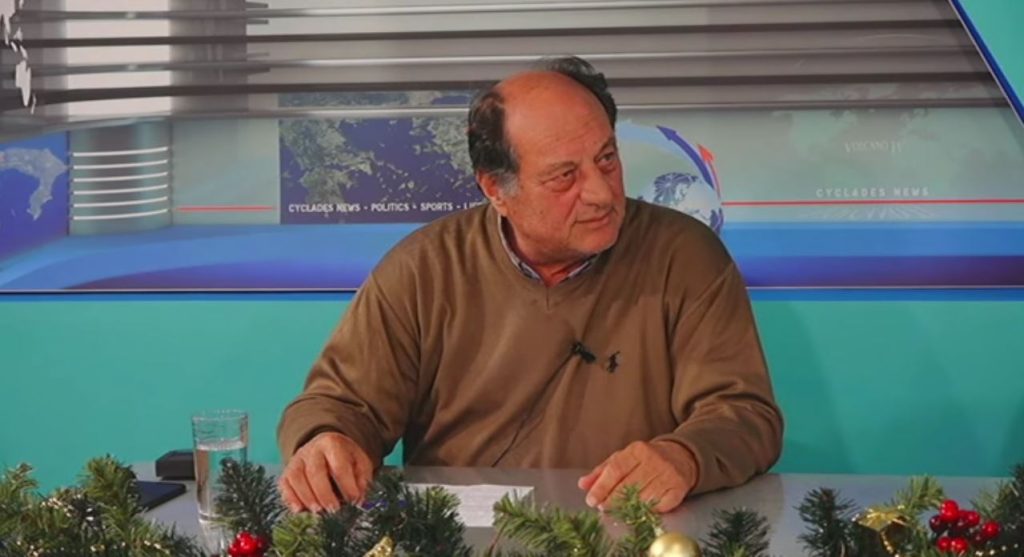 Ο Άγγελος Ρούσσος στο κανάλι της Σαντορίνης (βίντεο) - SantoriniPress